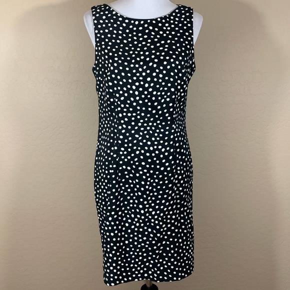 AB Studio | Dresses | Ab Studio Black And White Polka Dot Dress | Poshmark